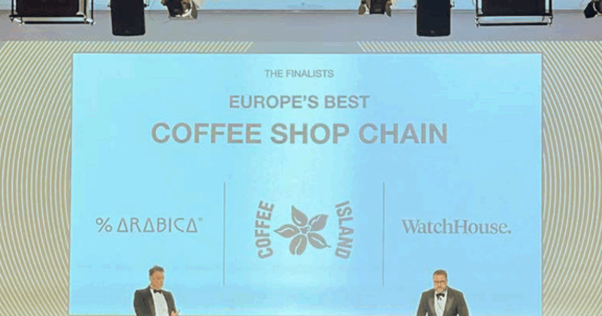 Coffee Island among the 3 leading coffee chains in Europe
